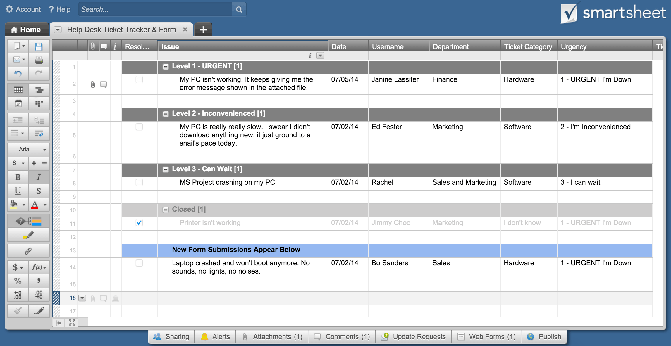 How To Implement An Effective IT Ticketing System Smartsheet